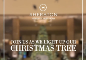 Christmas tree light up.